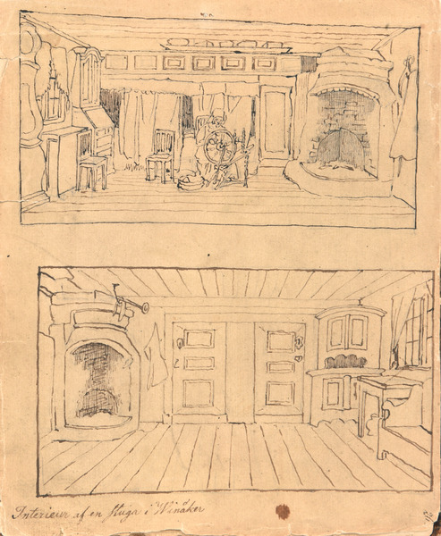 Kringla - teckning, skiss